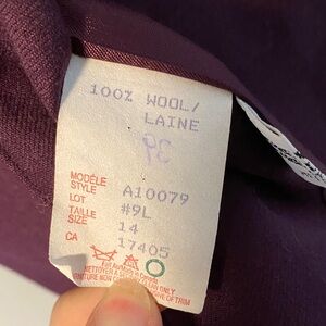 Conrad C Collection | Jackets & Coats | Vintage Deep Purple Blazer With ...